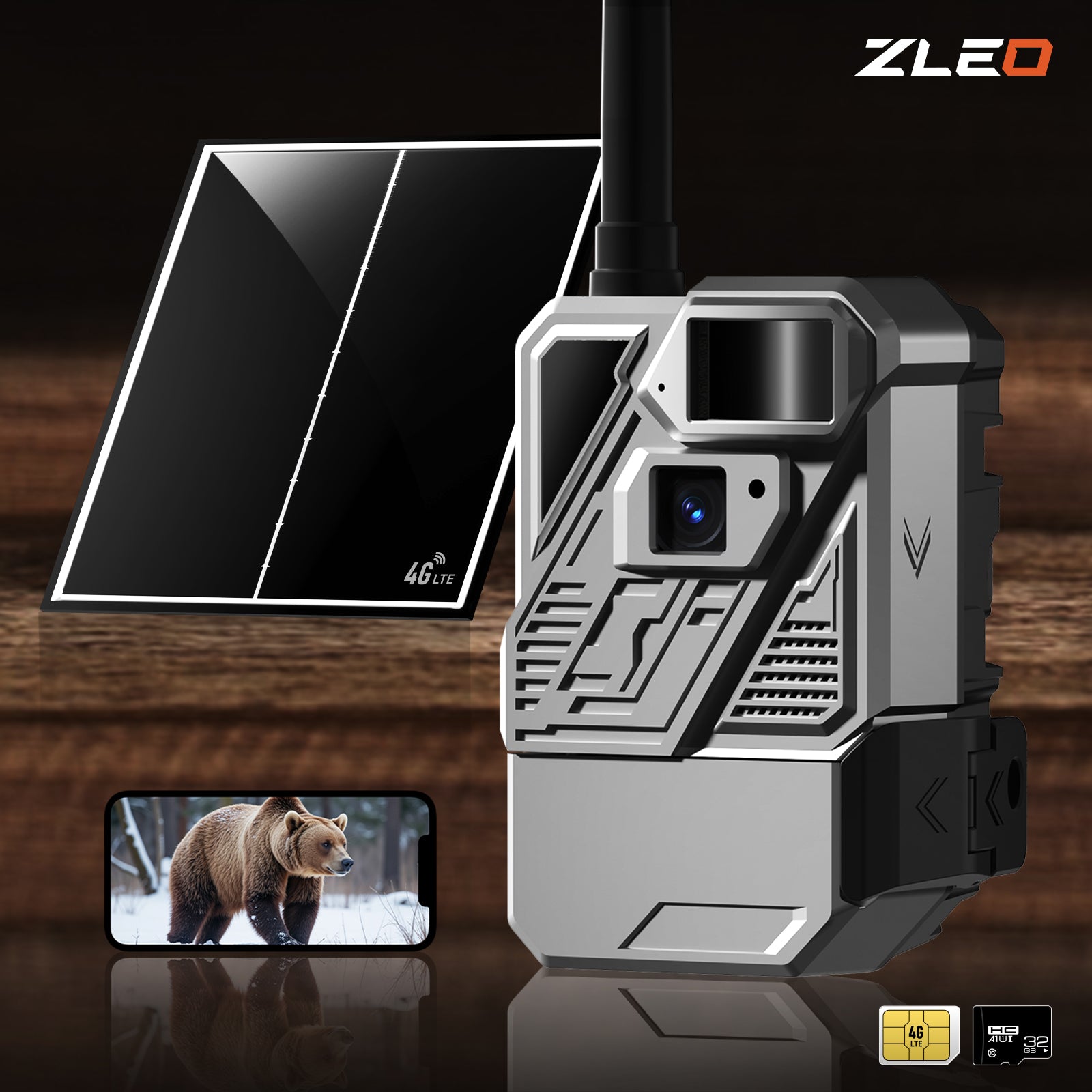 Zleo Cellular Trail Camera - Space Gray - Flexible Data Plan – ZLEO